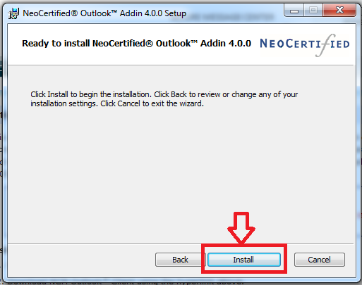How to install NCM Outlook ® Client on Windows 7.